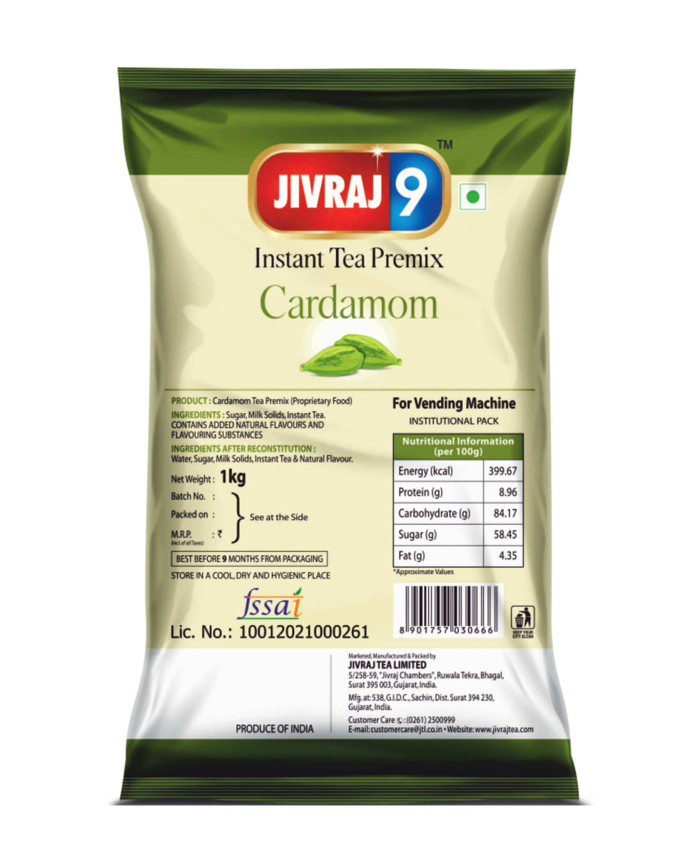 Best Cardamom Tea Premix for Vending Machine Online – Jivraj9 Tea
