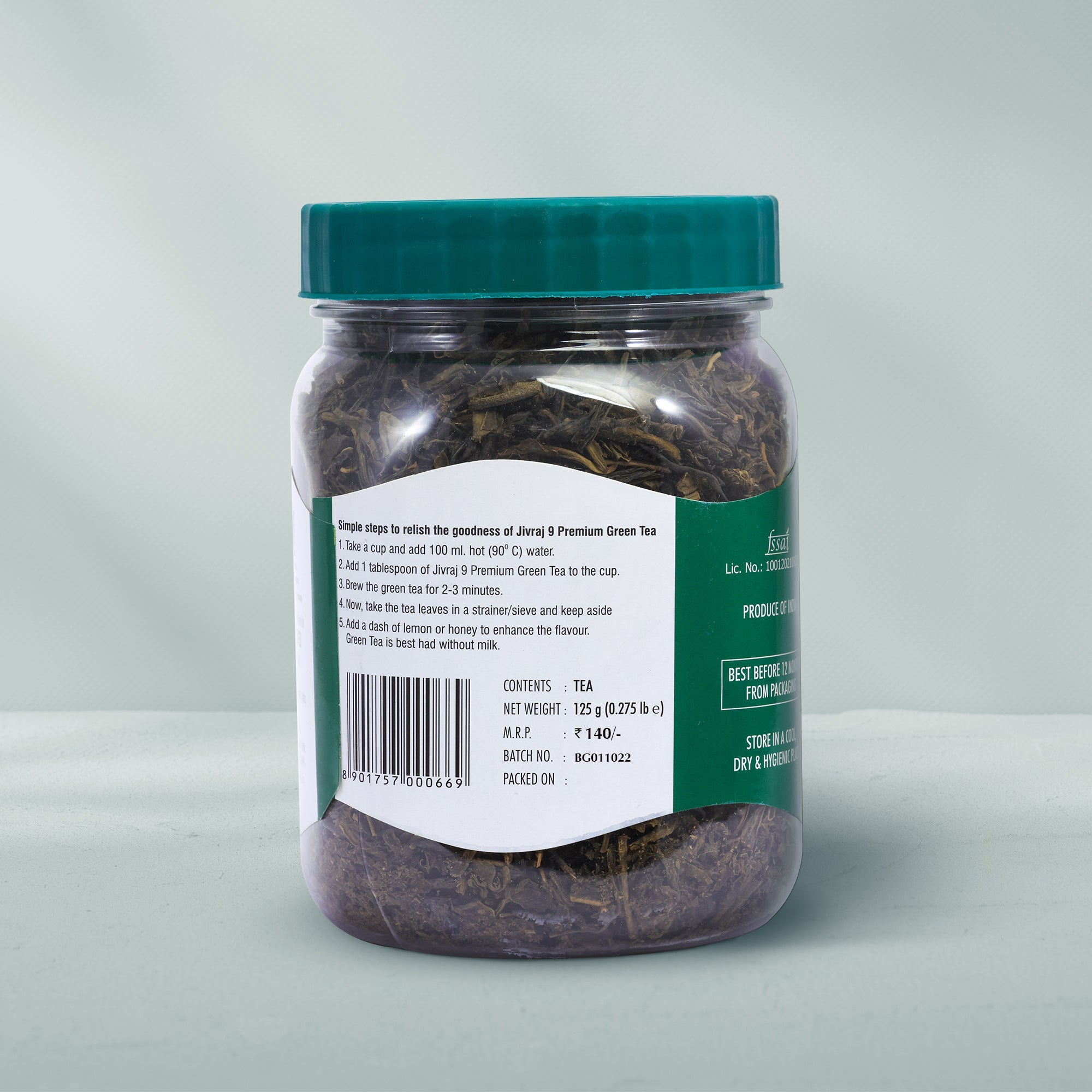 Shop Premium Green Tea Jar | Organic Green Tea Leaves – Jivraj9 Tea